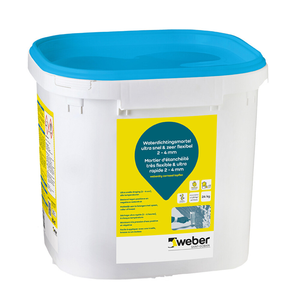 weberdry cemseal topflex : Mortiers d'imperméabilisation ...