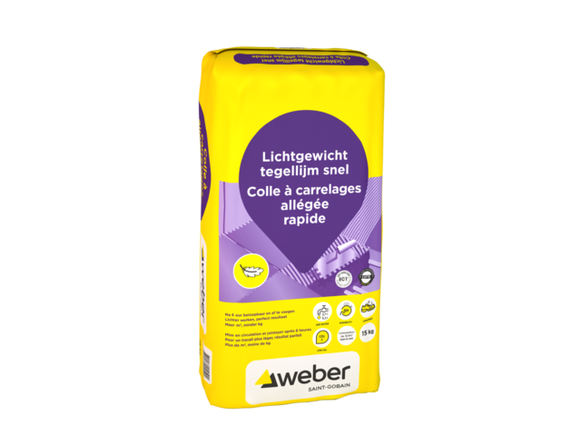 Weber Colle à carrelage allégée rapide : Colles de base flexibles ...