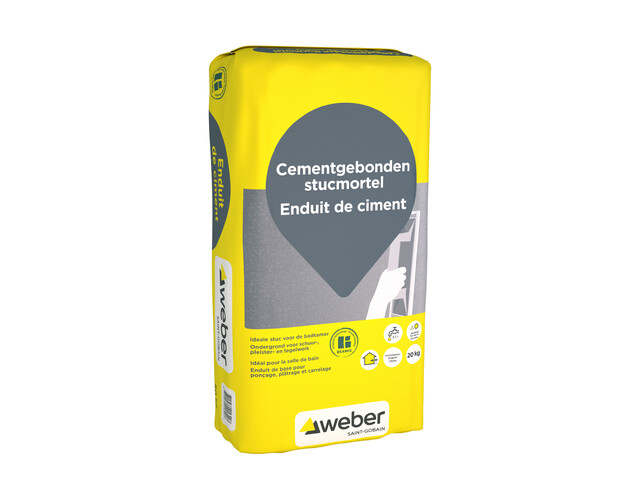 Weber Beamix Enduit ciment - un produit pour enduire tous les murs
