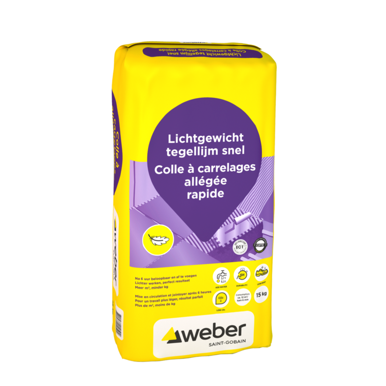 Weber Colle à carrelage allégée rapide : Colles de base flexibles ...